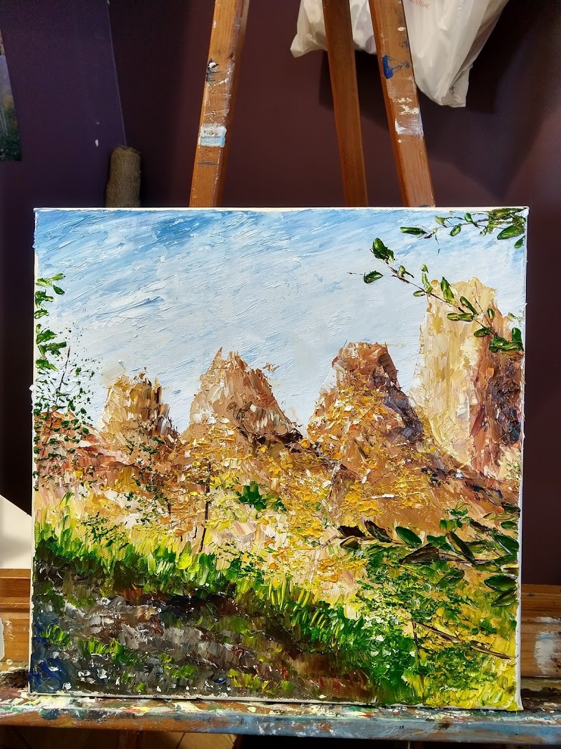 Palette Knife Landscape – purplejoyart